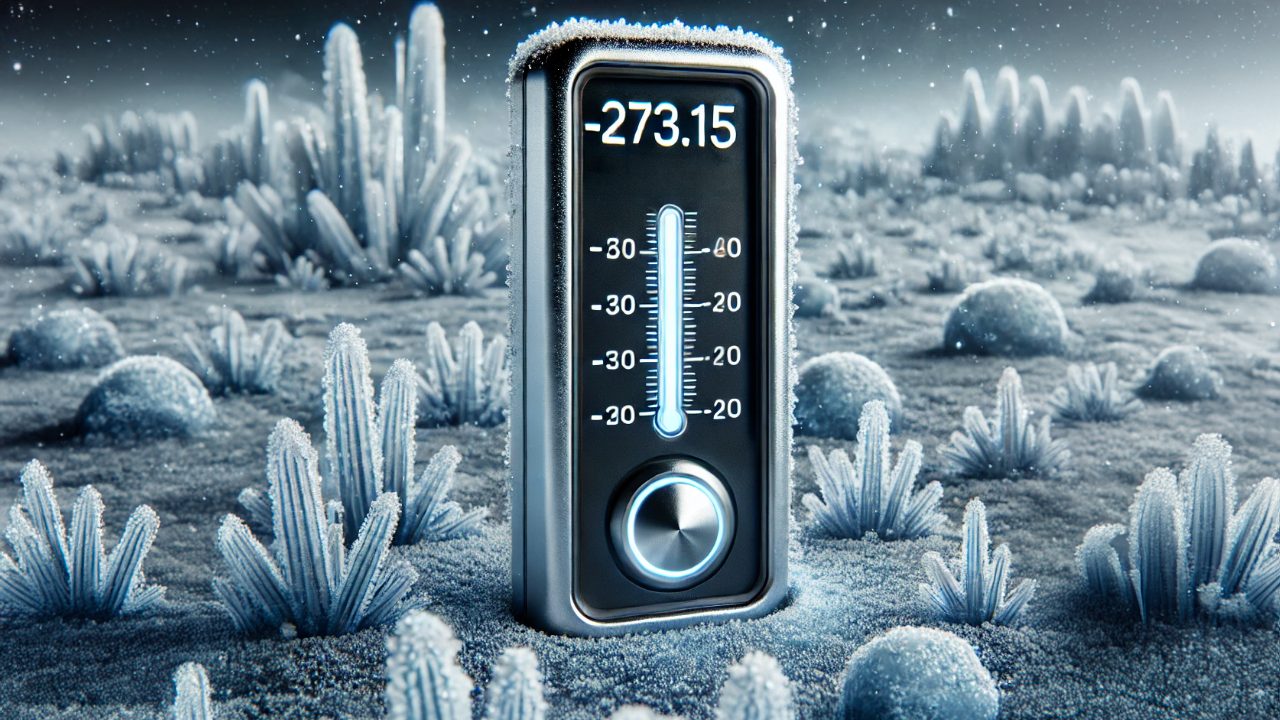 Absolute zero, because the lowest possible temperature is precisely ...