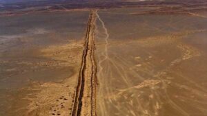 What is the "wall" of western Sahara that divides Morocco in two