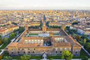The Sforzesco Castle of Milan, architecture and history: from military ...