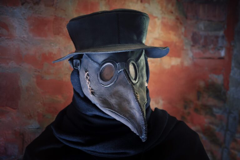 Why did "plague doctors" wear disturbing beak -shaped masks?
