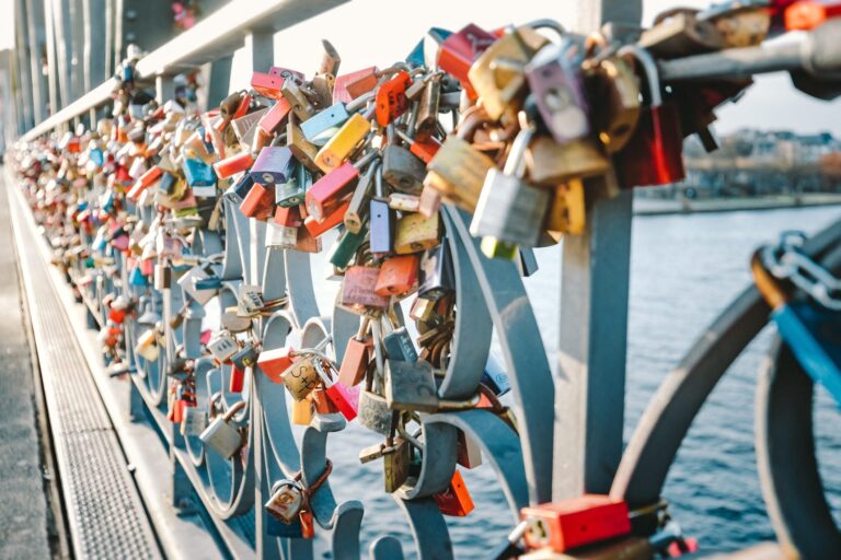 Love padlocks attached to bridges: where they are placed, why and how ...