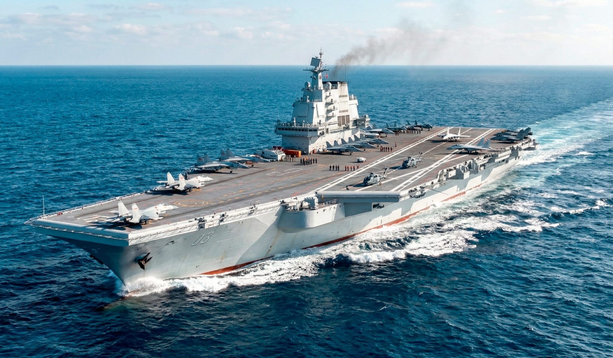 Fujian, the new Chinese aircraft carrier is the largest in the country ...