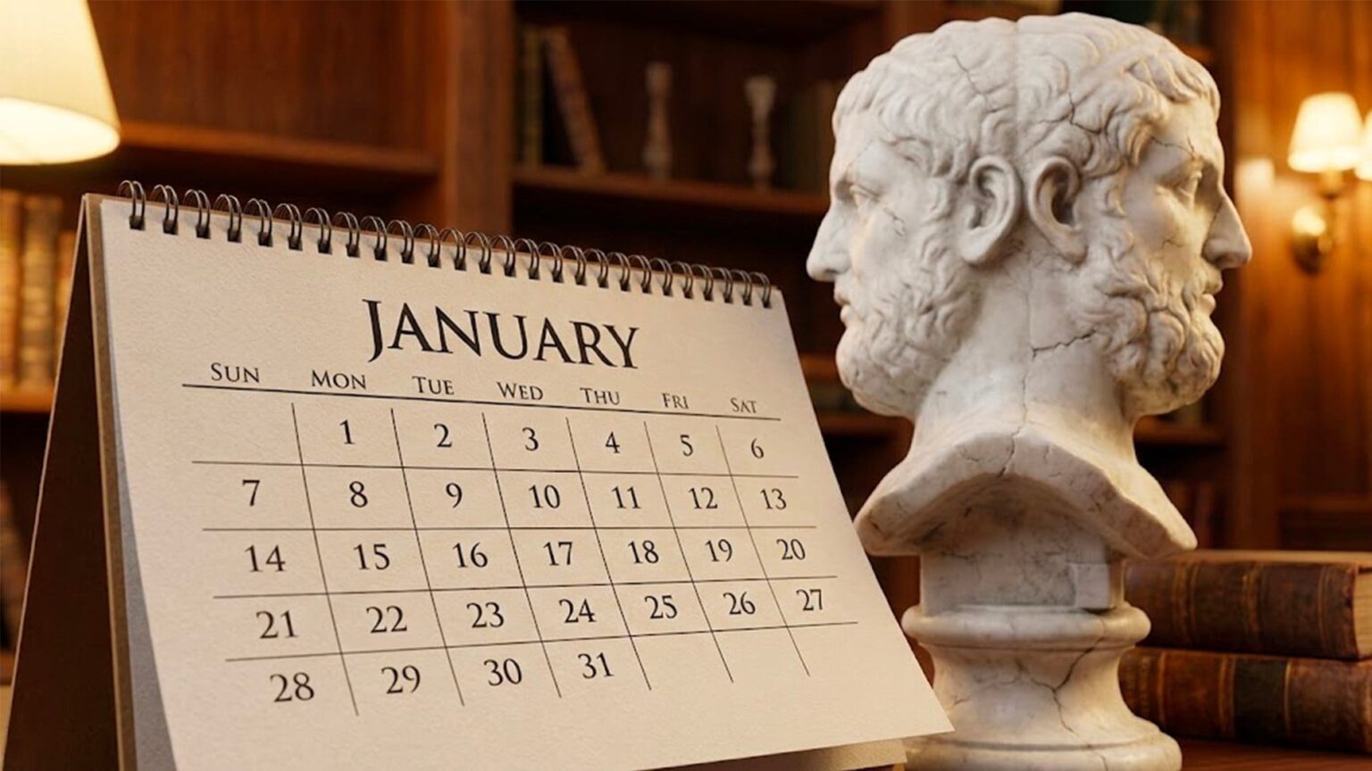 Who decided that the year begins on January 1st?
