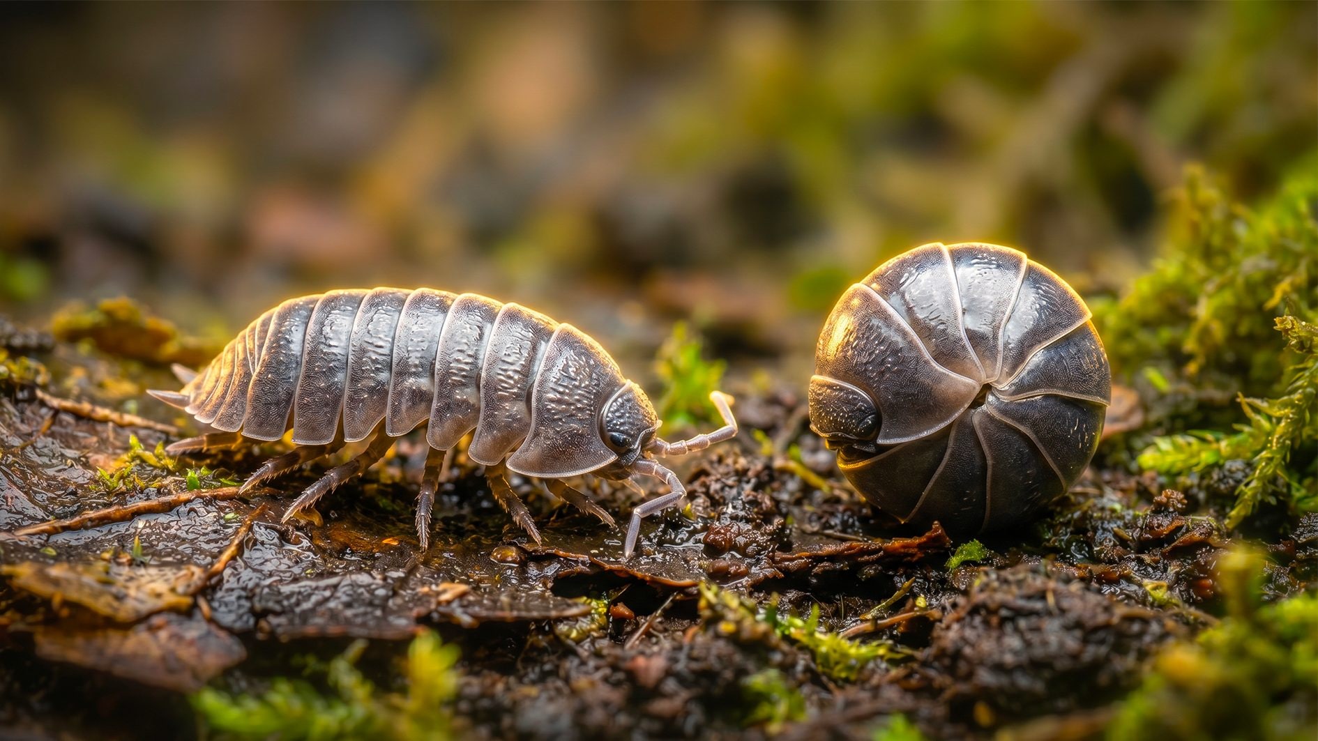 The Armadillidium vulgare, the little ground pig that closes itself ...